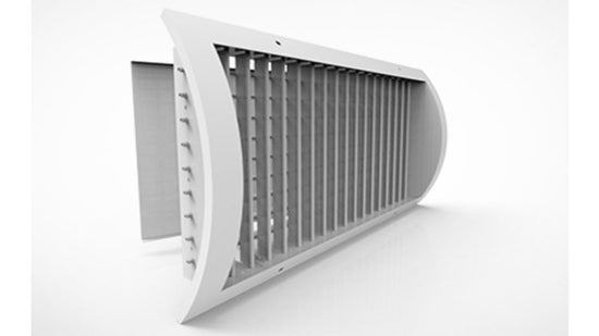 Steel Spiral Supply Curved Grilles, Direct to Duct - IERA - Metallic G ...